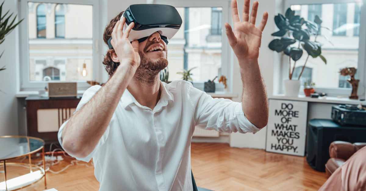 Hapless Man Straps On Virtual Reality Headset and Everything Goes ...